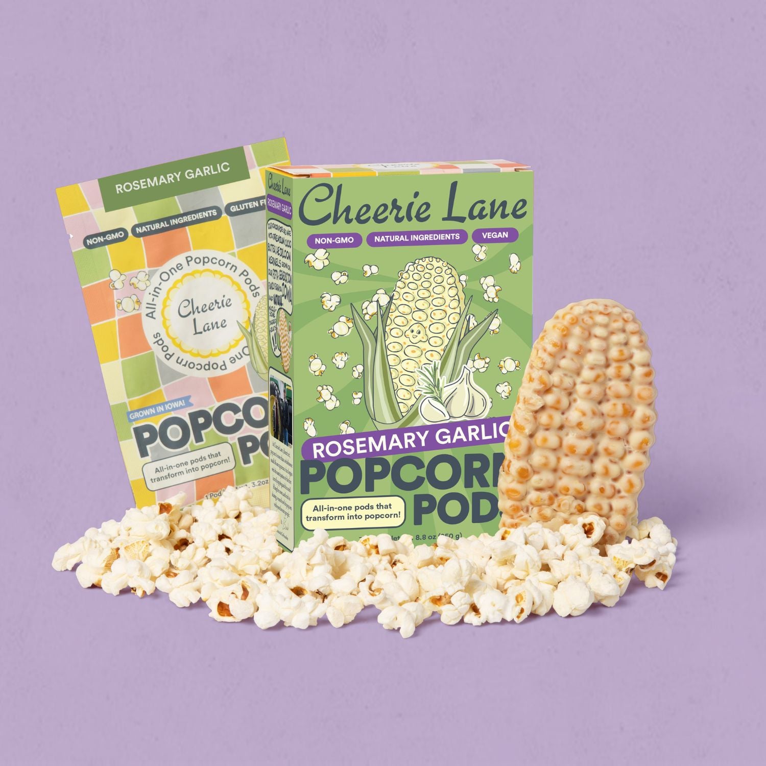 Rosemary Garlic Popcorn Pods | Gourmet Heirloom Kernels – Cheerie Lane