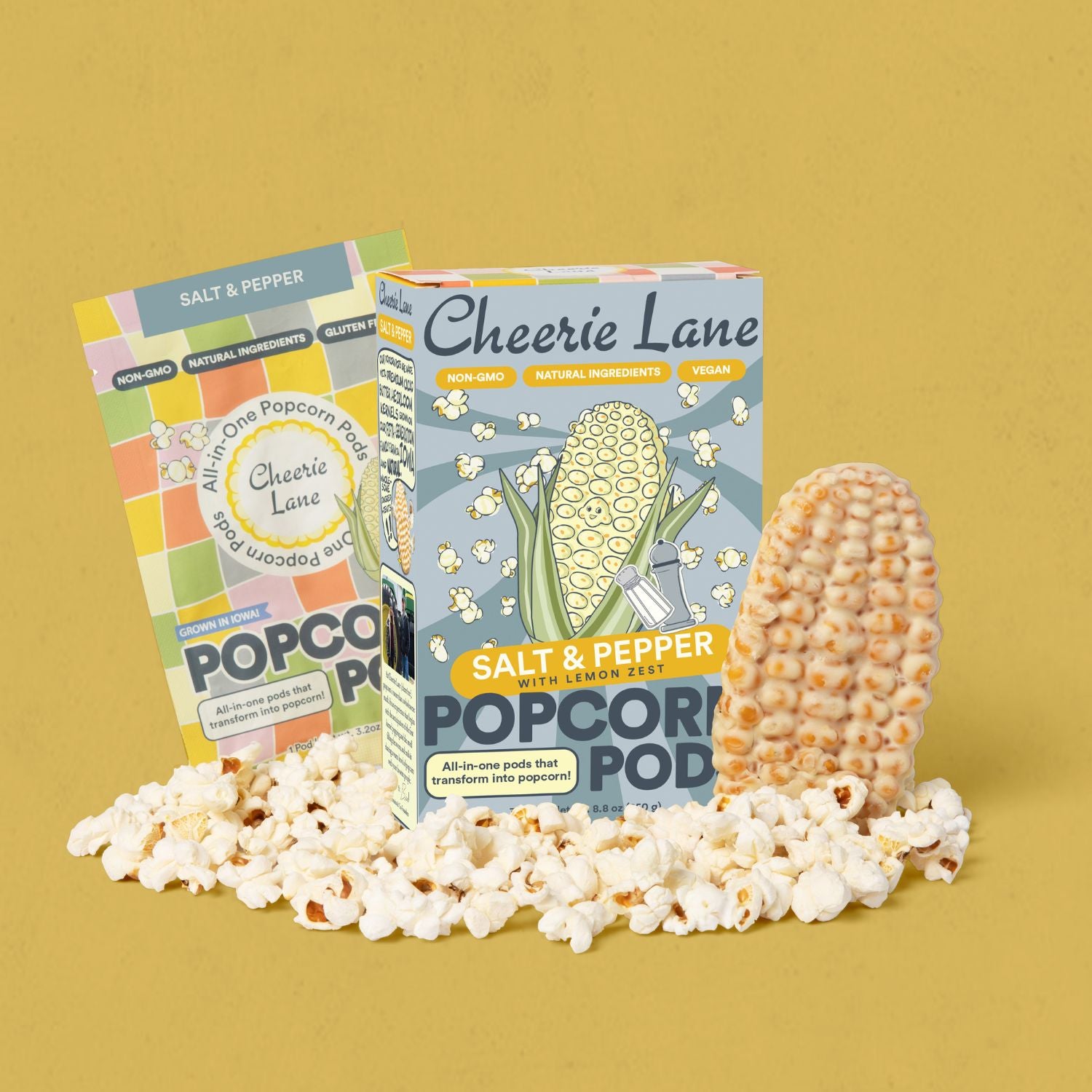 Salt & Pepper Popcorn Pods | Gourmet Heirloom Kernels – Cheerie Lane