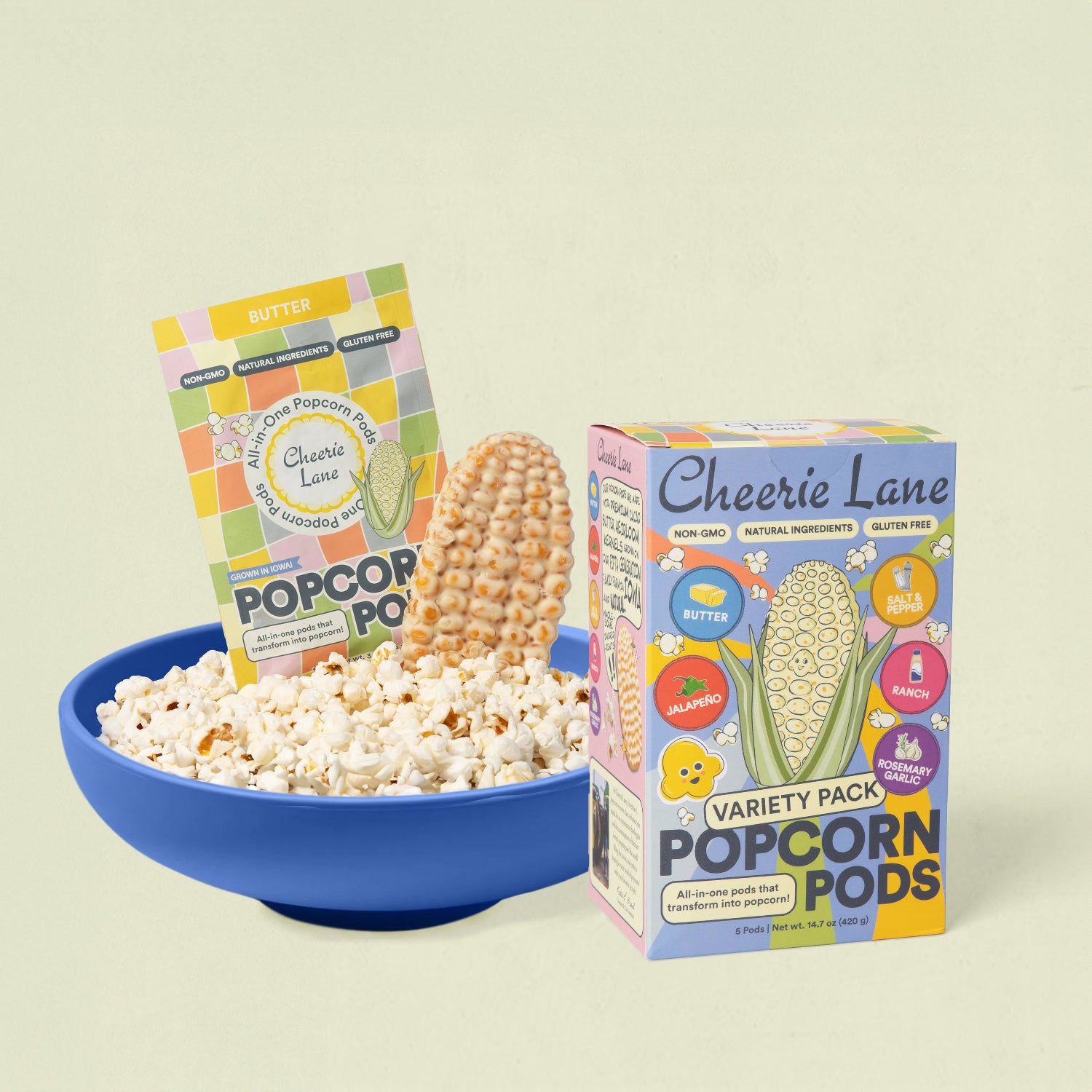 Cheerie Lane x Ribbon Bowl + Popcorn Set
