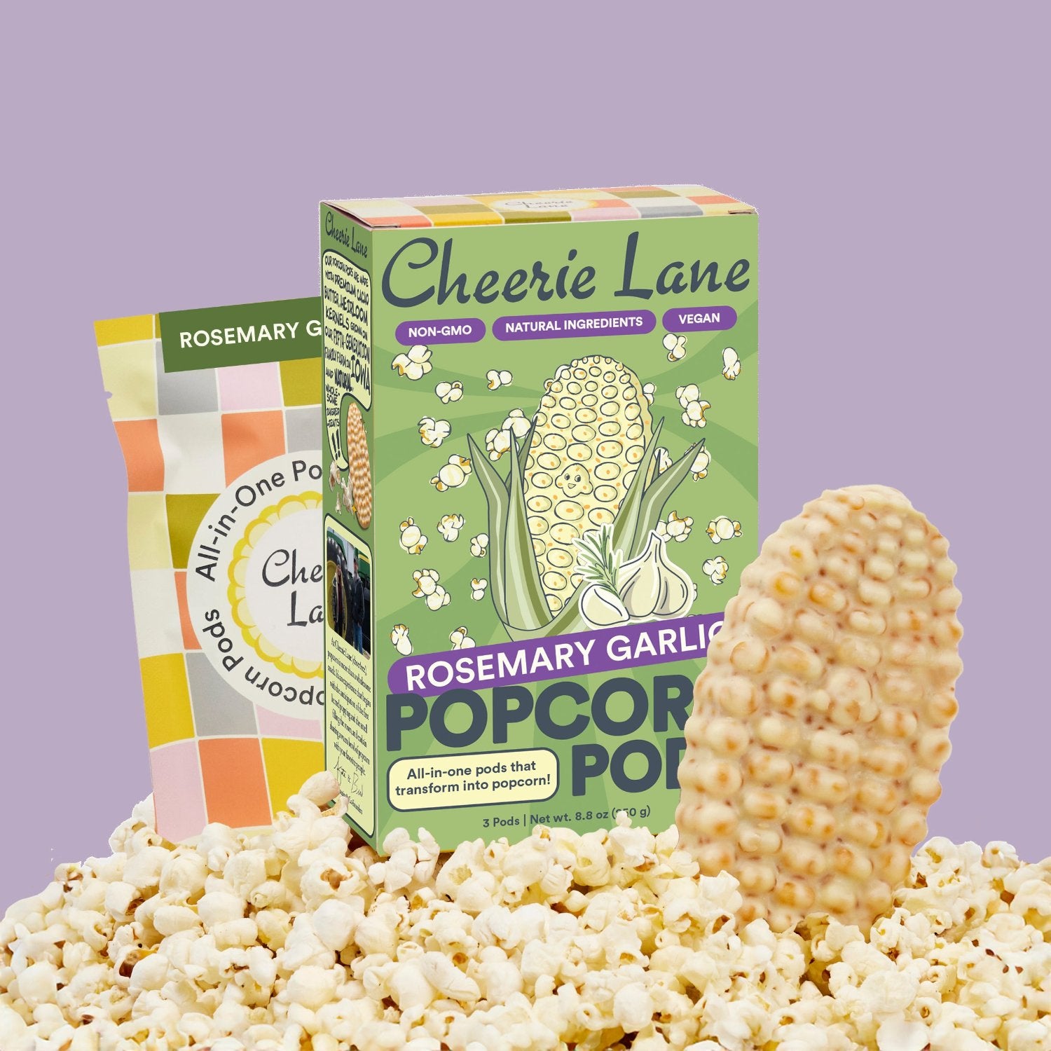 Rosemary Garlic Popcorn Pods | Gourmet Heirloom Kernels – Cheerie Lane